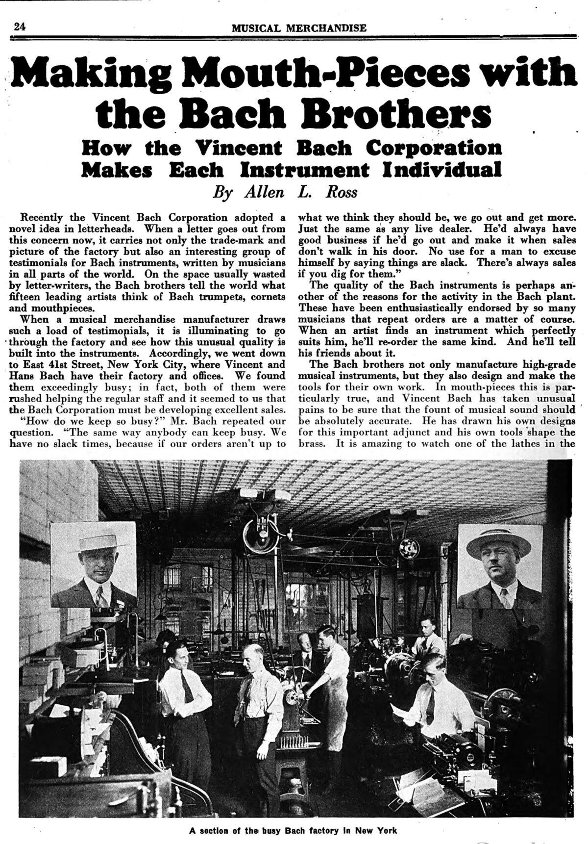 Vincent Bach Story Timeline - 1916 to 1976 - BachLoyalist.com